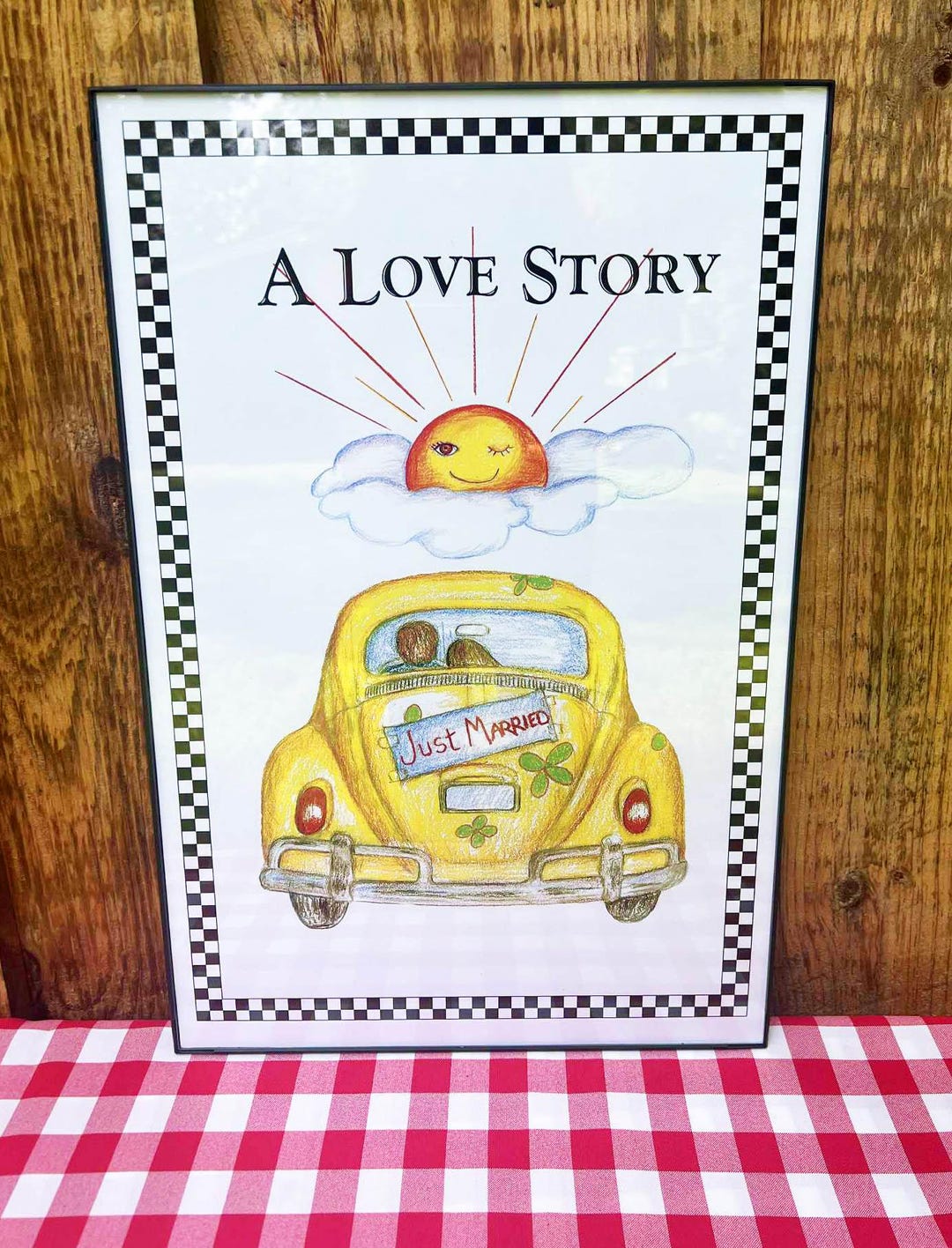 Dear Baby Boomer – "love Story" 12x18 Original Framed Art Print | Wall ...