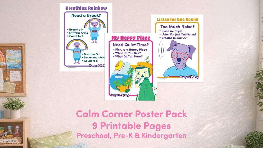 Peace Corner Poster Pack, Calm Down Printables, Preschool Pre-k ...