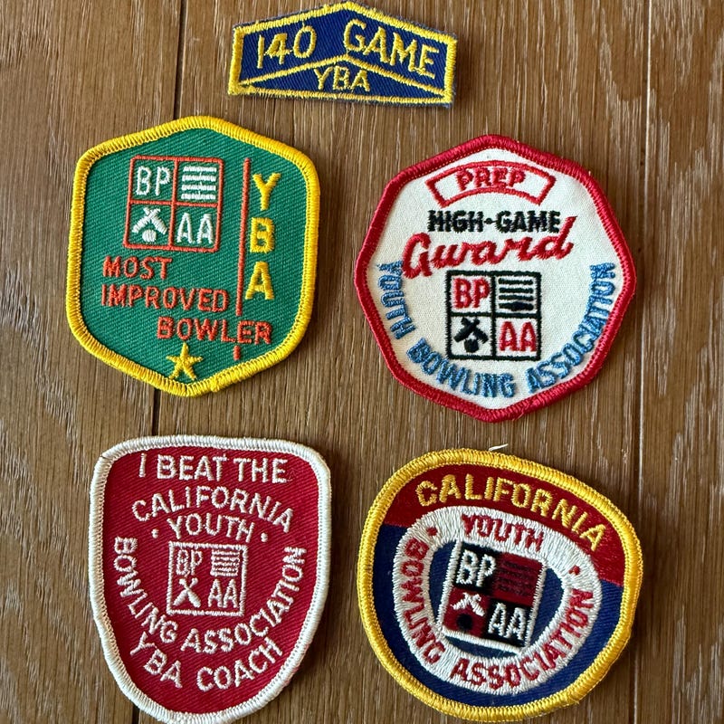 Vintage Bowling Badges - Etsy