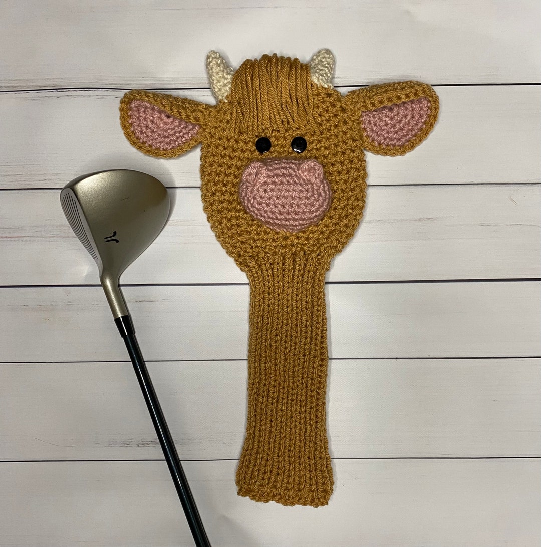 Highland Cow Golf Cover, Cow Golf Cover, Golf Gift for Boyfriend ...