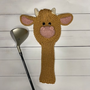 Highland Cow Golf Cover, Cow Golf Cover, Golf Gift for Boyfriend ...