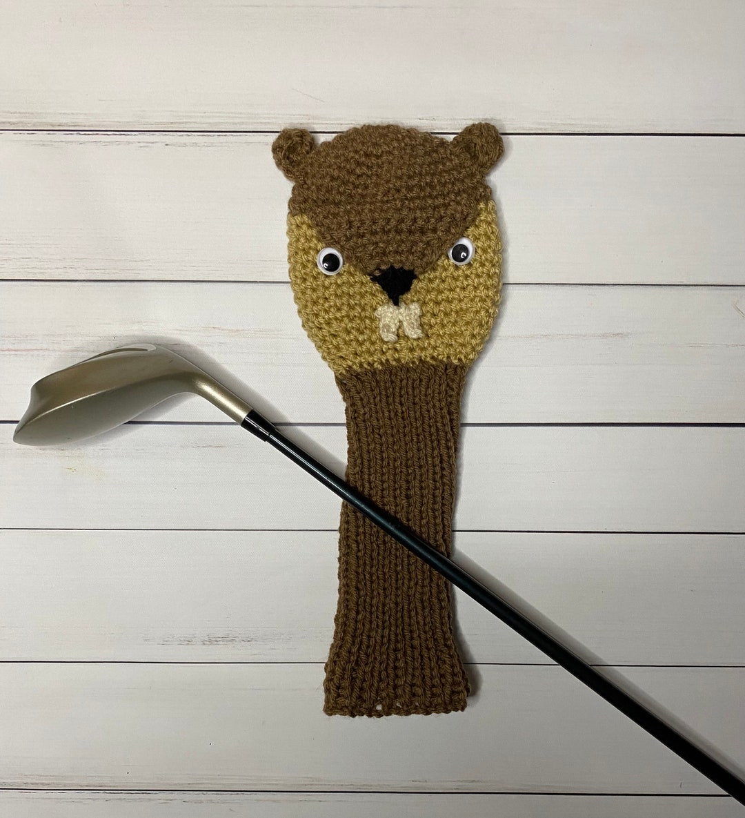 Ready to Ship, Knit Gopher Golf Cover, Gifts for Her, Gifts for Him ...
