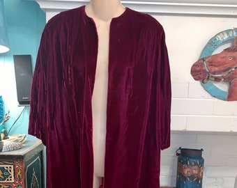 Purple Dream Kimono Opera Coat Silk Burnout Velvet One Size - Etsy