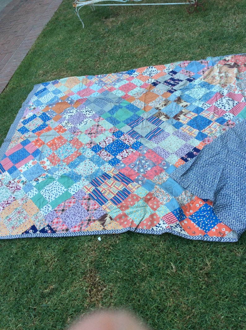 30s/40s ANTIQUE PATCHWORK QUILT - Etsy