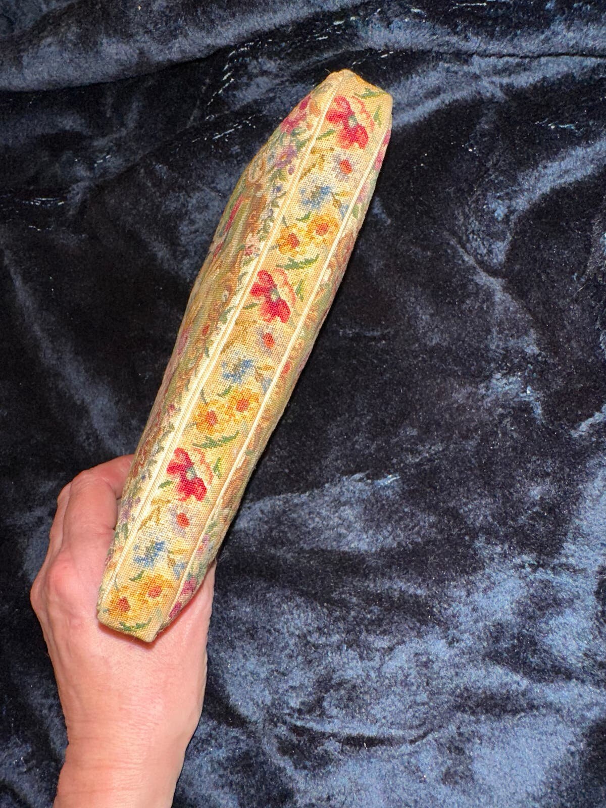 1940's WALBORG PETITPOINT Bag W/ Unique MOP Mother of Pearl Frame ...