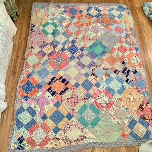 30s/40s ANTIQUE PATCHWORK QUILT - Etsy