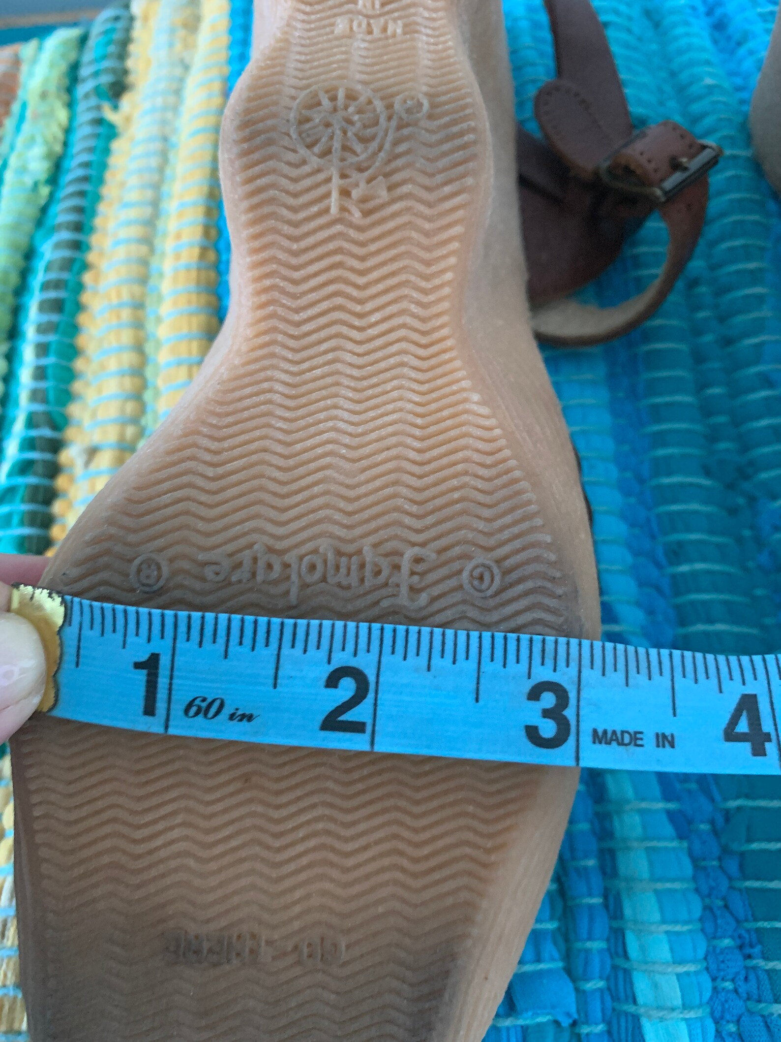 70s/80s FAMOLARE "hi There" WAVY SOLE Leather Wedge Sandal - Etsy