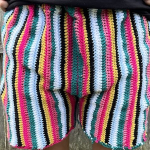 Crochet Pattern for Mens' Beach Long Shorts With Pockets Crochet ...