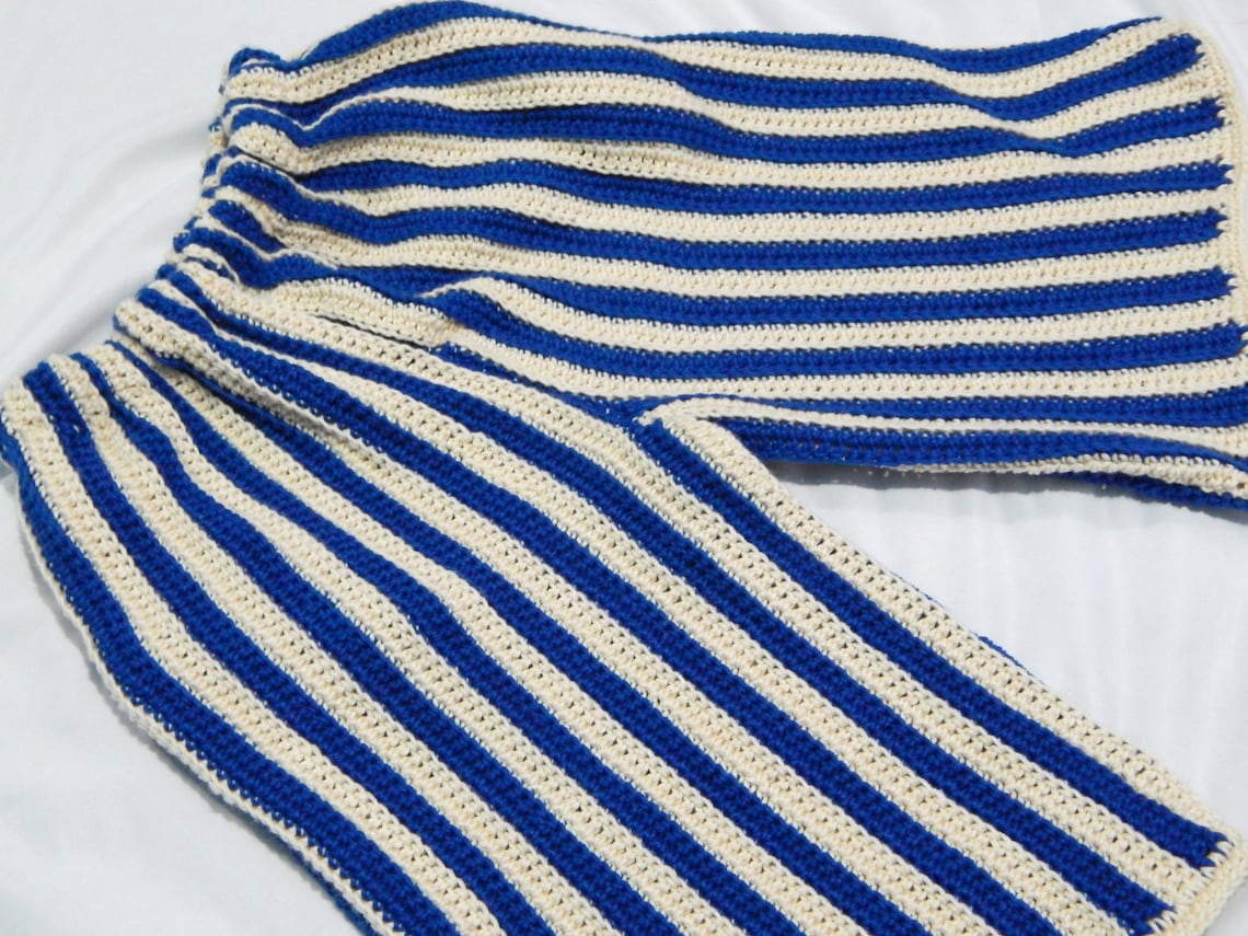 Crochet Pattern for Mens' Beach Long Shorts With Pockets- Crochet ...