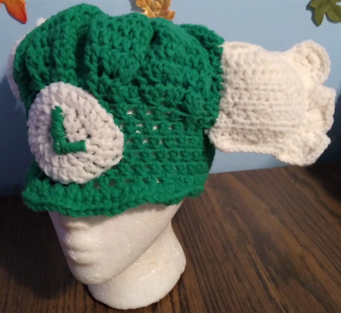 Luigi Inspired Crochet Hat With Wings-etsy Teen-etsy Men-etsy Woman ...