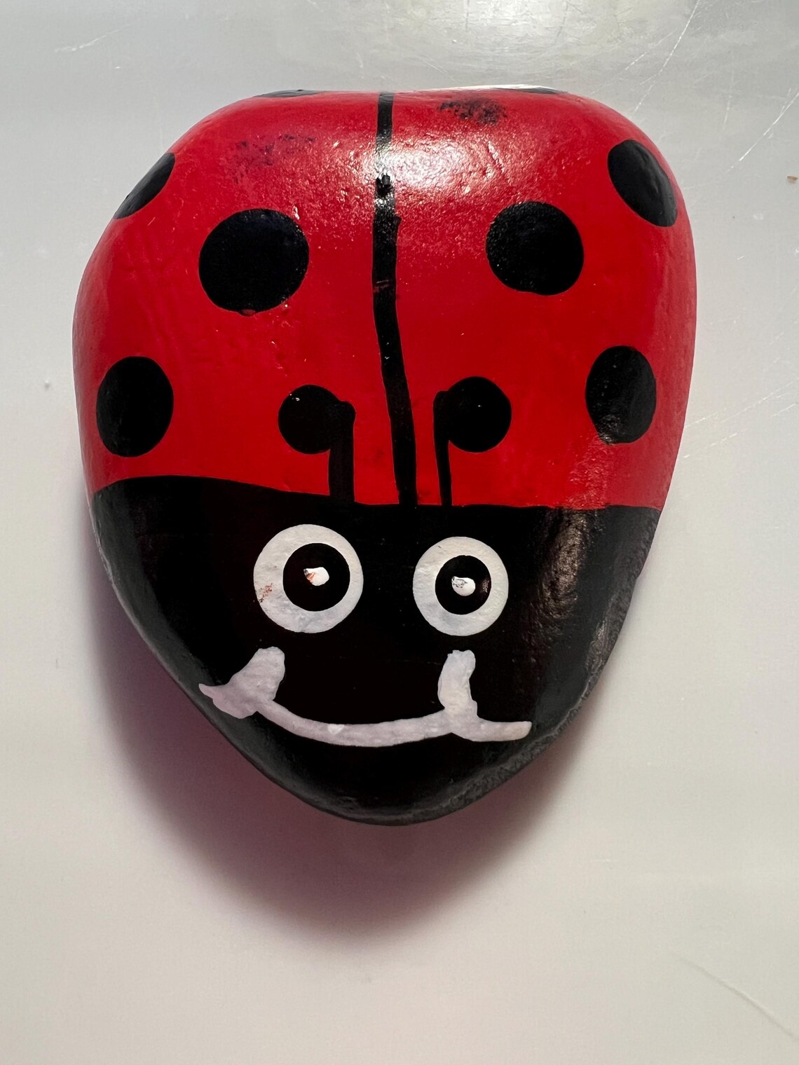 Lady Bug Painted Rock-home Decor- Garden Decor- Bug Painted Rock - Etsy