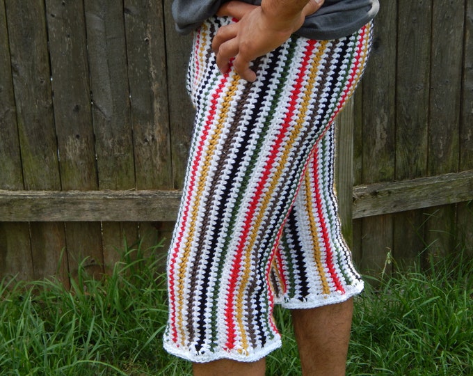 Men's Crochet Shorts - Etsy