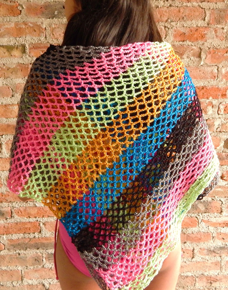 Beach Sarong Crochet Pattern-bathing Suit Cover up Crochet Pattern ...