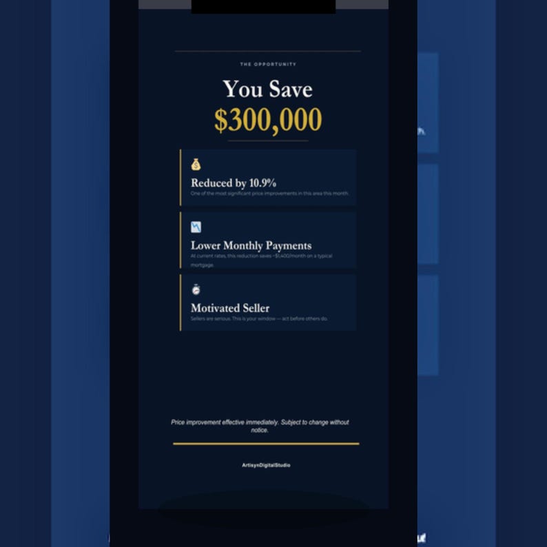 Price Reduced Canva Reel Template — Animated Instagram Post for ...