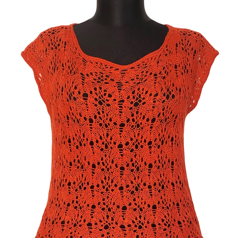 LOTUS Lacy Summertop Knitting Pattern (PDF) - Etsy