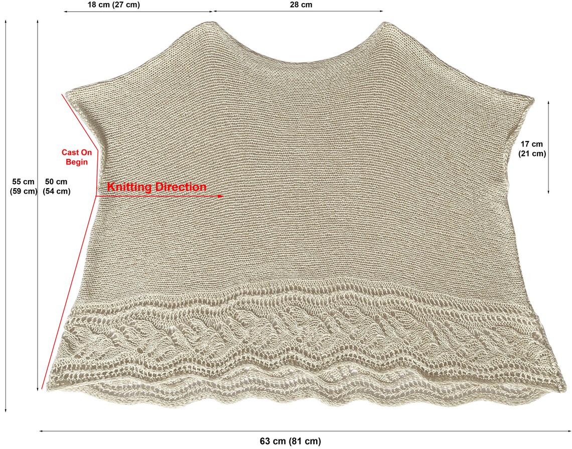 JADE Oversize Top Knitting Pattern PDF | Etsy