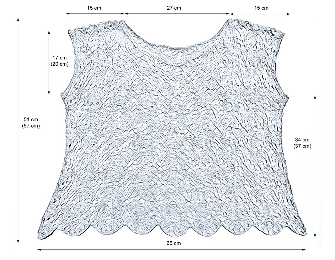 LOTUS Lacy Summertop Knitting Pattern (PDF) - Etsy