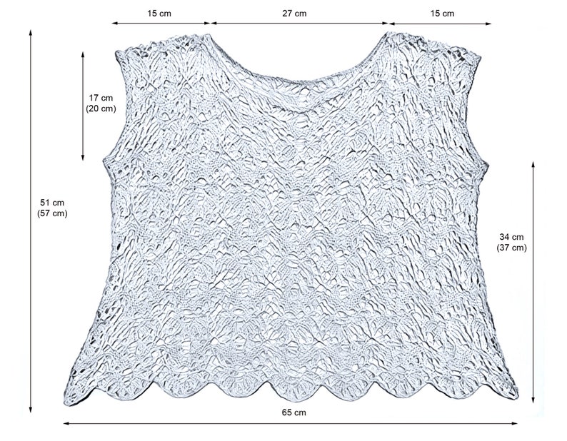 LOTUS Lacy Summertop Knitting Pattern (PDF) - Etsy