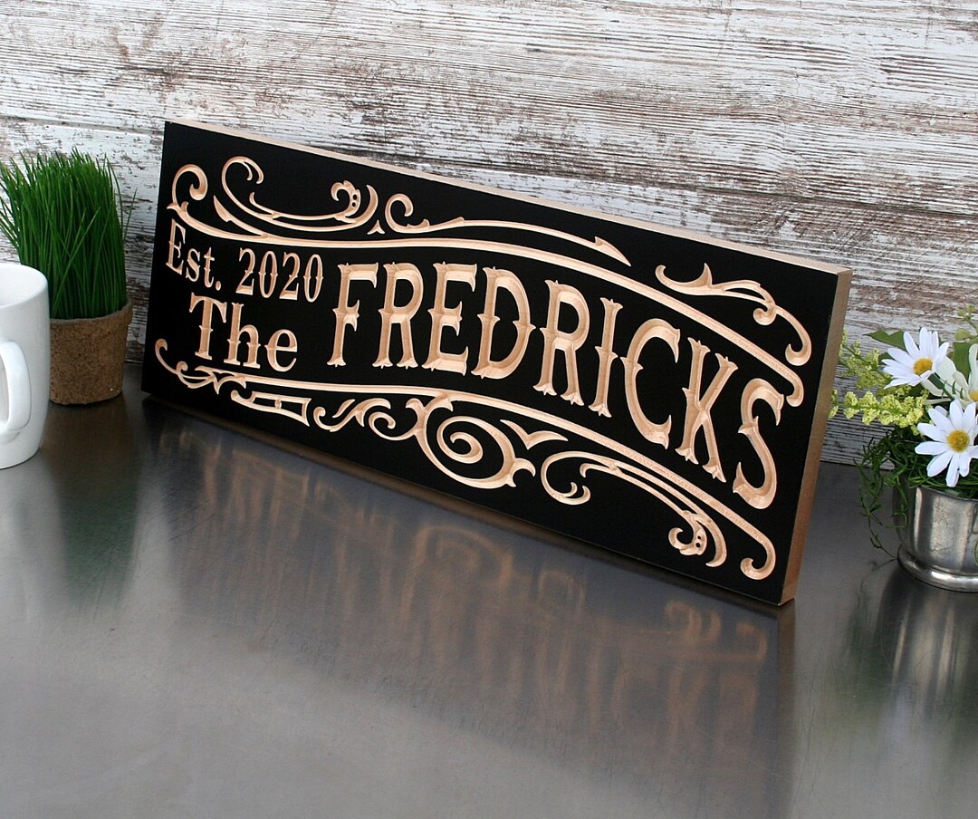 Personalized Wedding Gift; Custom Wood Sign With Last Name; Unique ...
