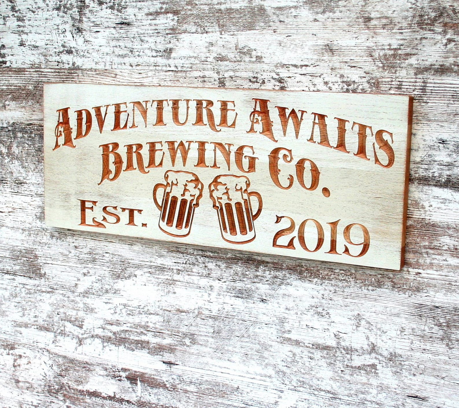 Personalized Bar Sign Beer Mugs Shots Wine Glass Wooden Signs - Etsy