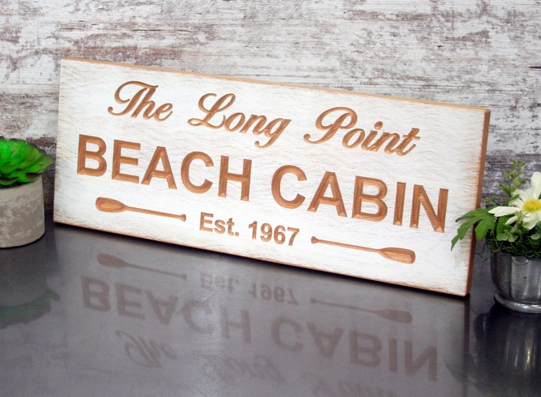 Personalized Lake Cabin Name Signs Wedding Gift for New Home ...