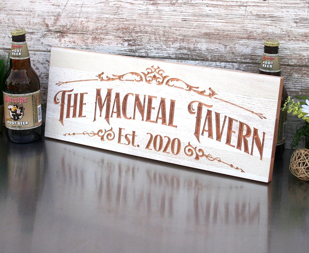 Personalized Bar Pub Signs Custom Beer Brewery Bar Sign Wooden Wedding ...
