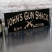 Gunsmith Room Sign Carved Wooden Sign Gifts for Hunters Man Cave Sign ...