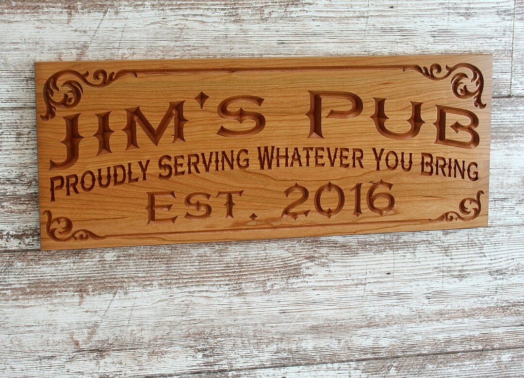 Craft Beer Sign Custom Bar Signs Personalized Pub Sign Guy Gift Custom ...