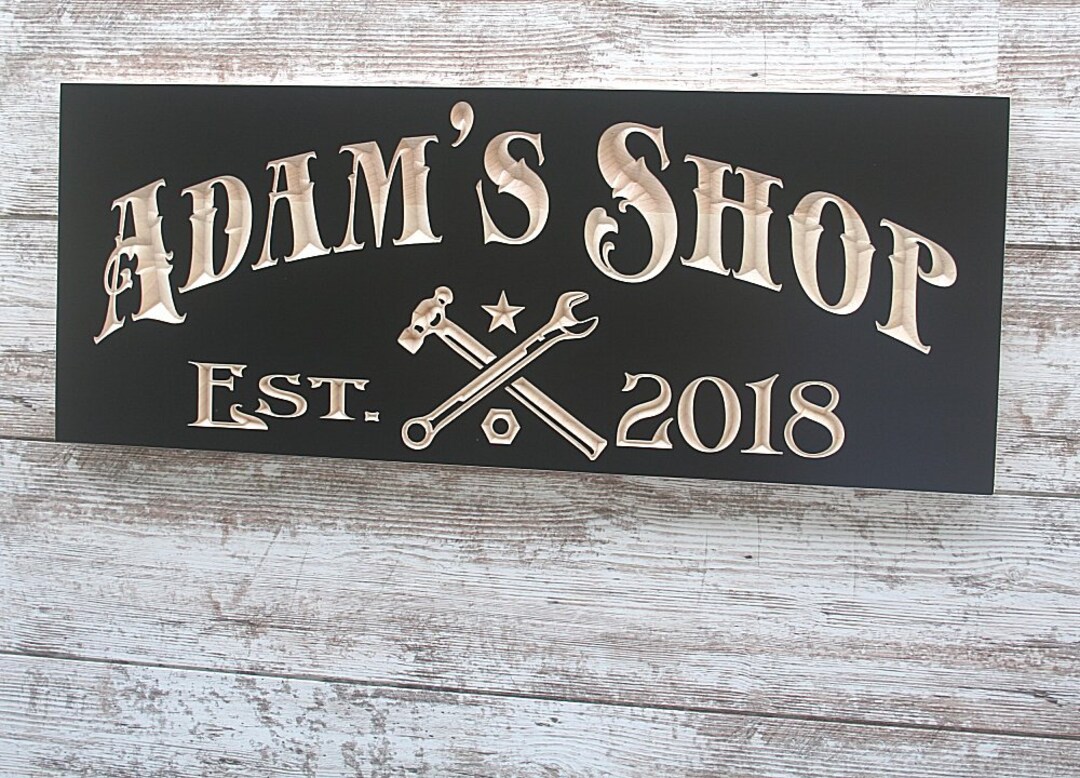 Custom Garage Sign Mans Room Plaque Man Cave Sign Gift for Biker Gift ...