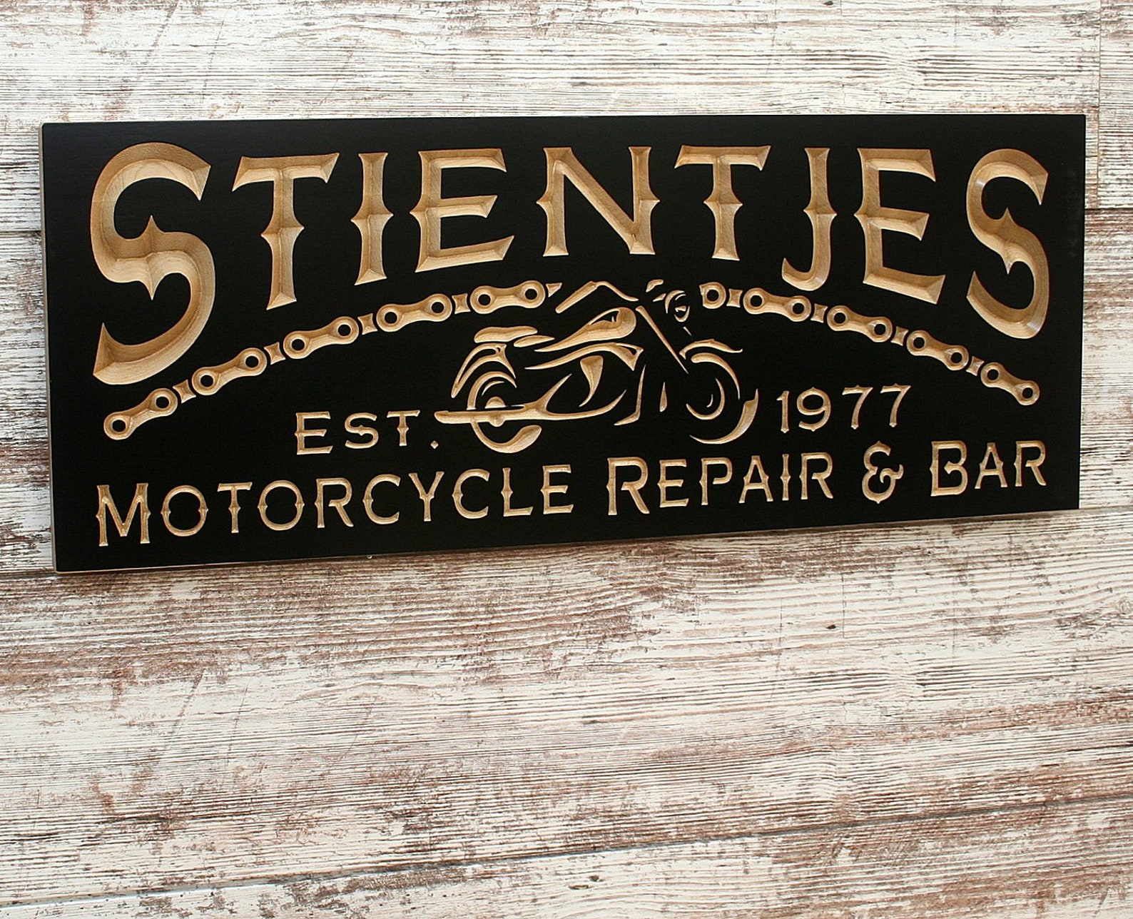 Biker Sign Home Pub Sign Groomsman Gift Motorcycle Garage | Etsy