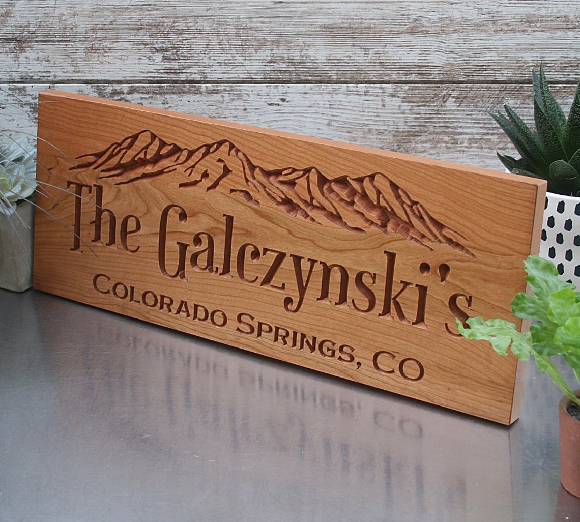 Custom Cabin Sign Personalized Sign Cabin Decor Wooden | Etsy