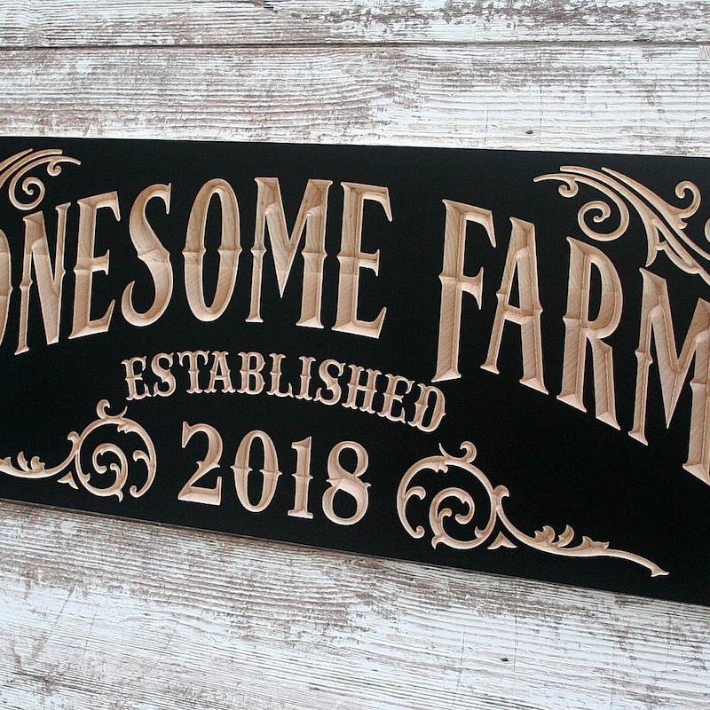 Custom Farm Sign - Etsy