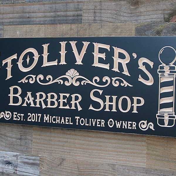 Barber Shop Sign - Etsy