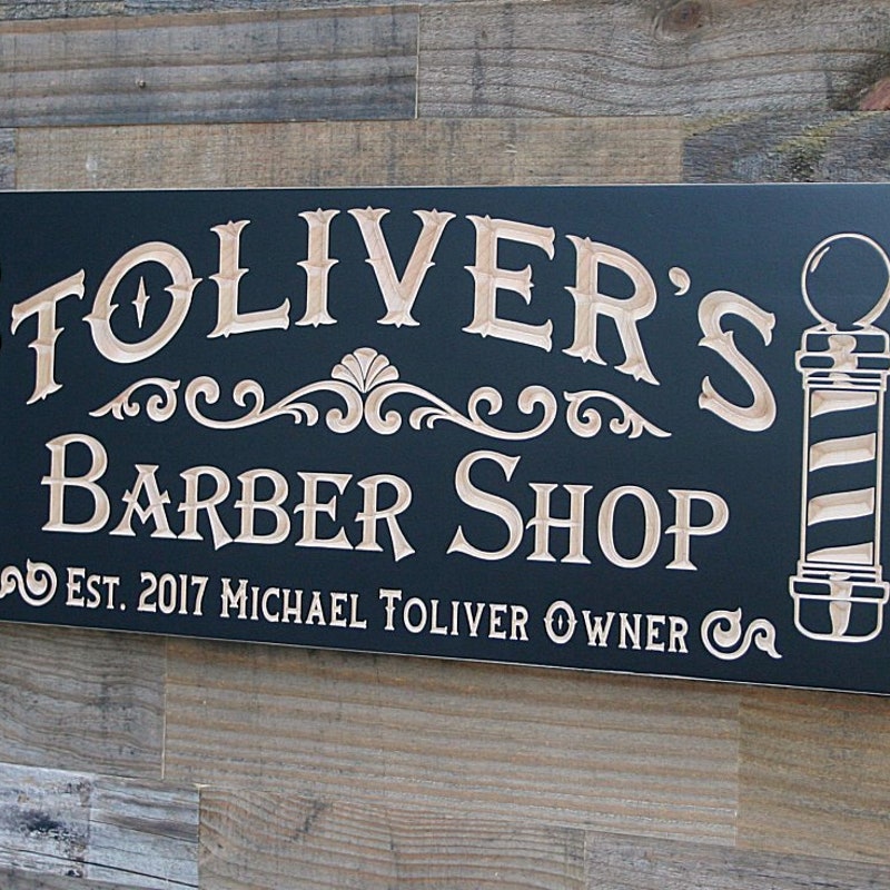 Barber Shop Sign - Etsy