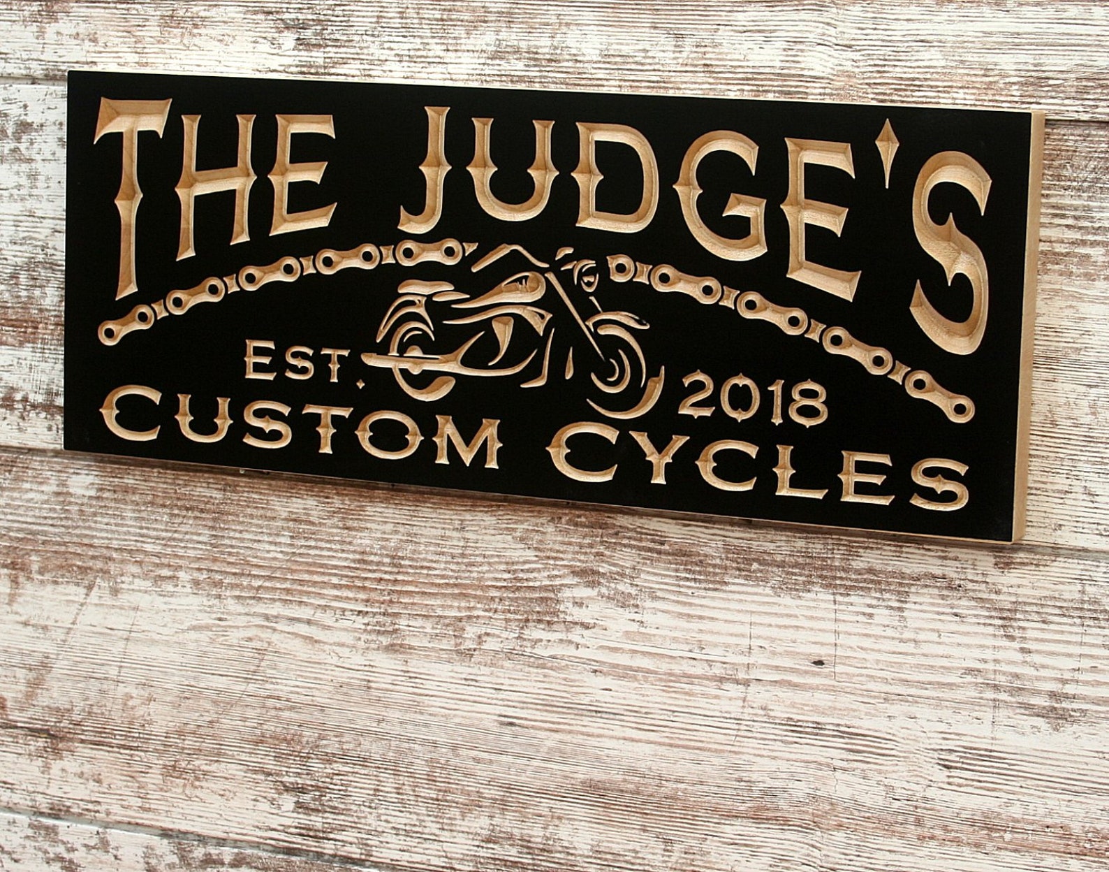Biker Sign Home Pub Sign Groomsman Gift Motorcycle Garage | Etsy