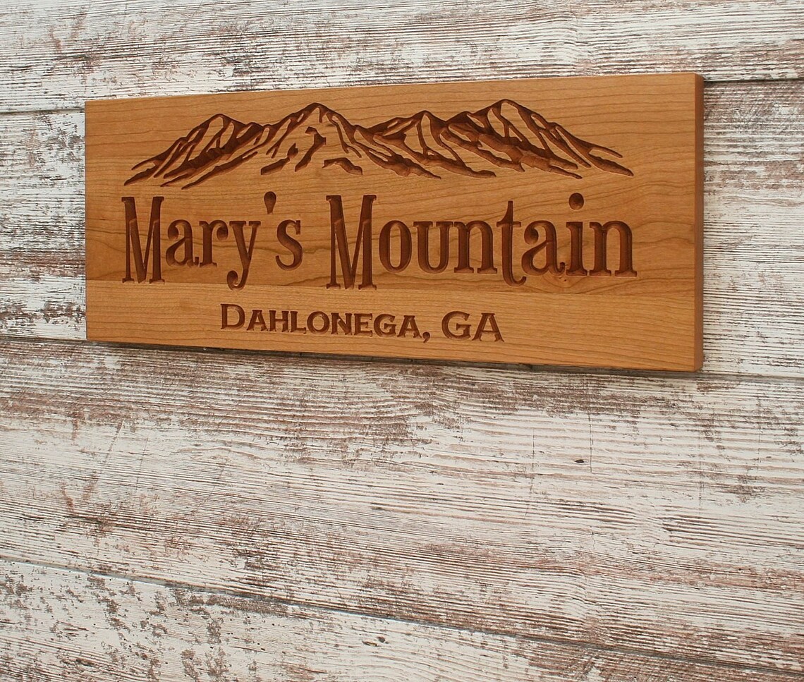 Custom Cabin Sign Personalized Sign Cabin Decor Wooden Carved - Etsy
