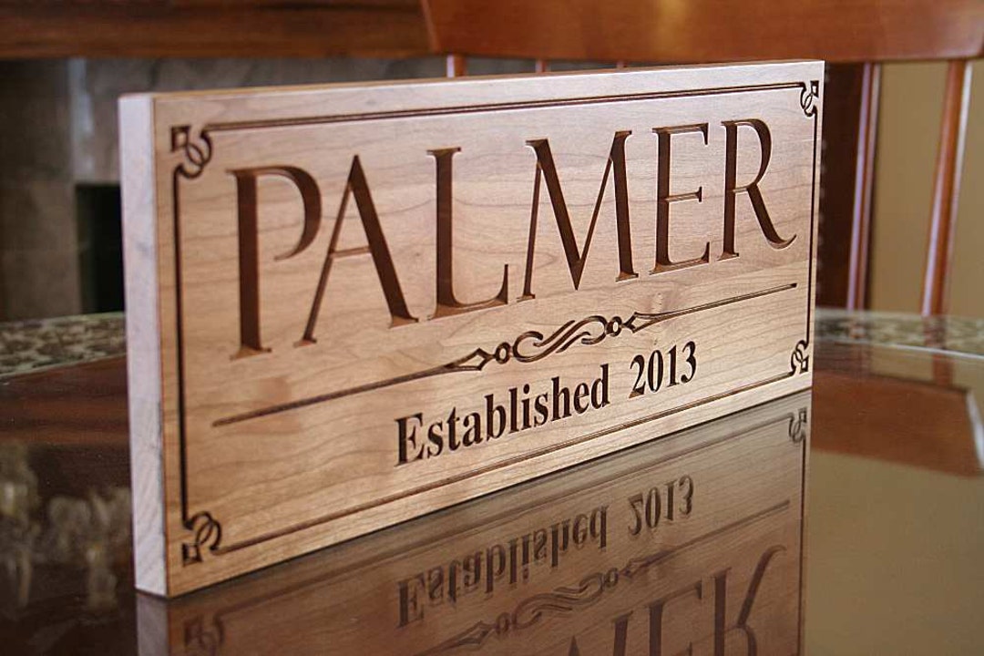 Family Established Sign Welcome Sign Custom Wedding Sign Personalized ...