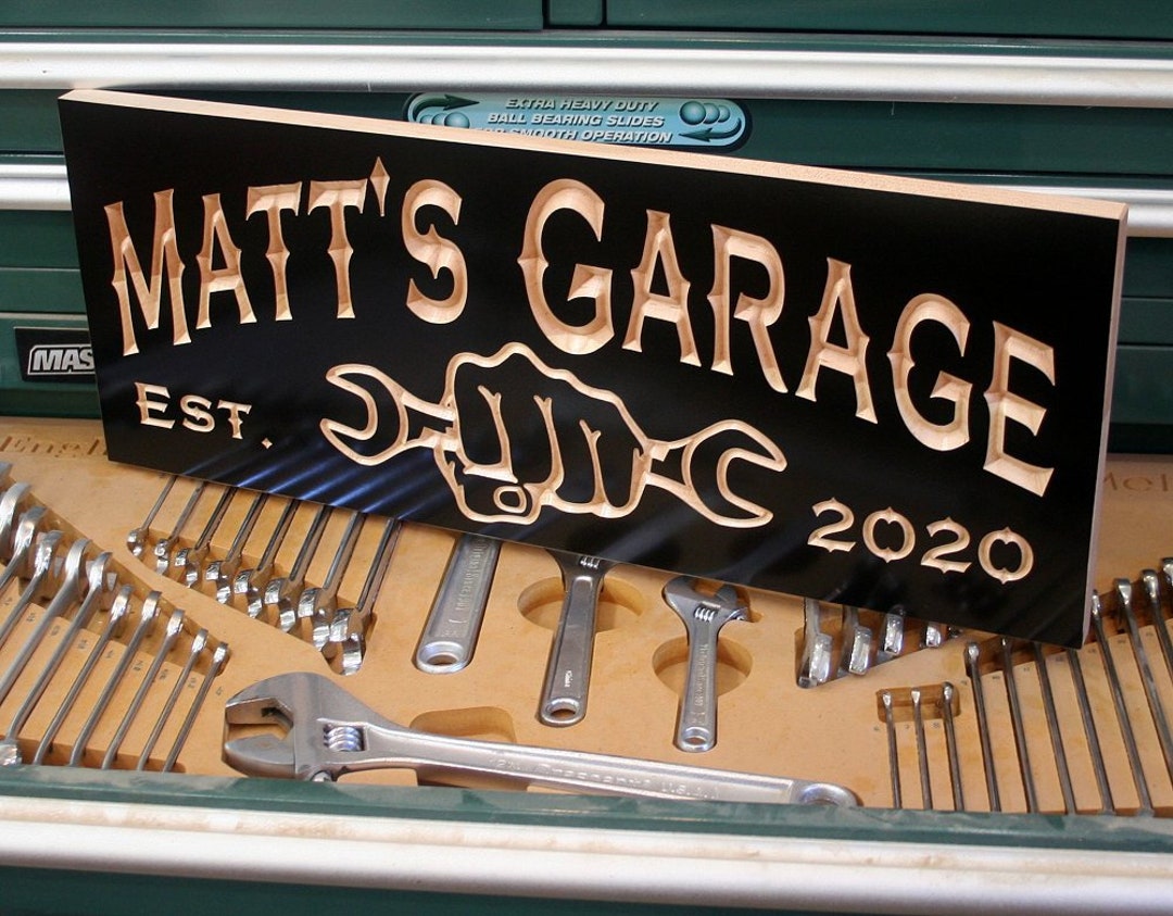 Custom Workshop Sign for Man Cave Garage Sign Gift for Dad Custom Wood ...