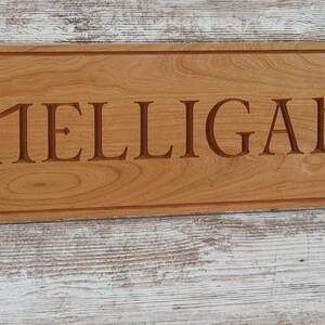Irish Name Sign Family Name Sign Carved Wooden Sign Benchmark Custom ...