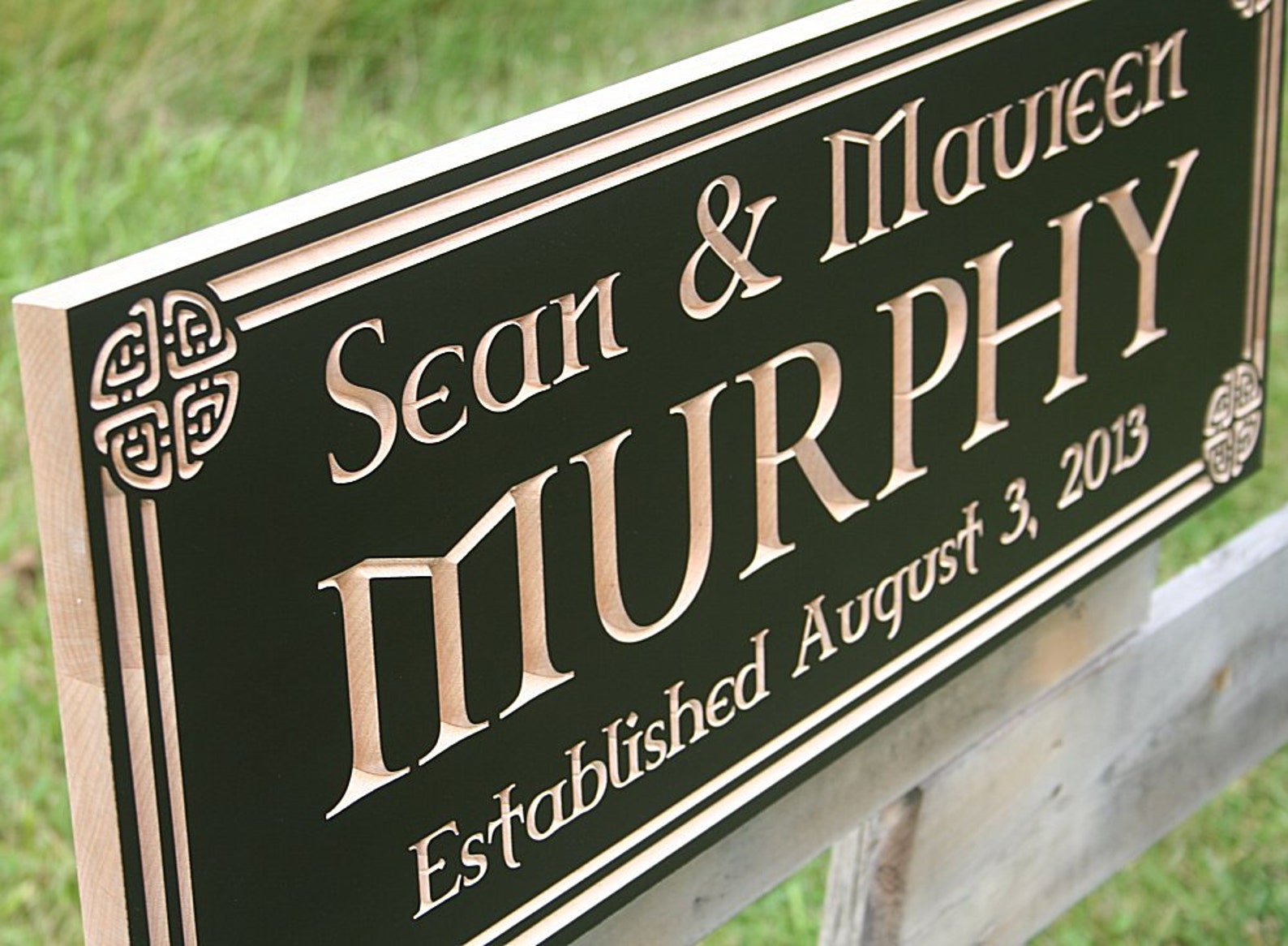 Celtic Sign Irish Name Sign Irish Blessing Sign Family Name Sign ...