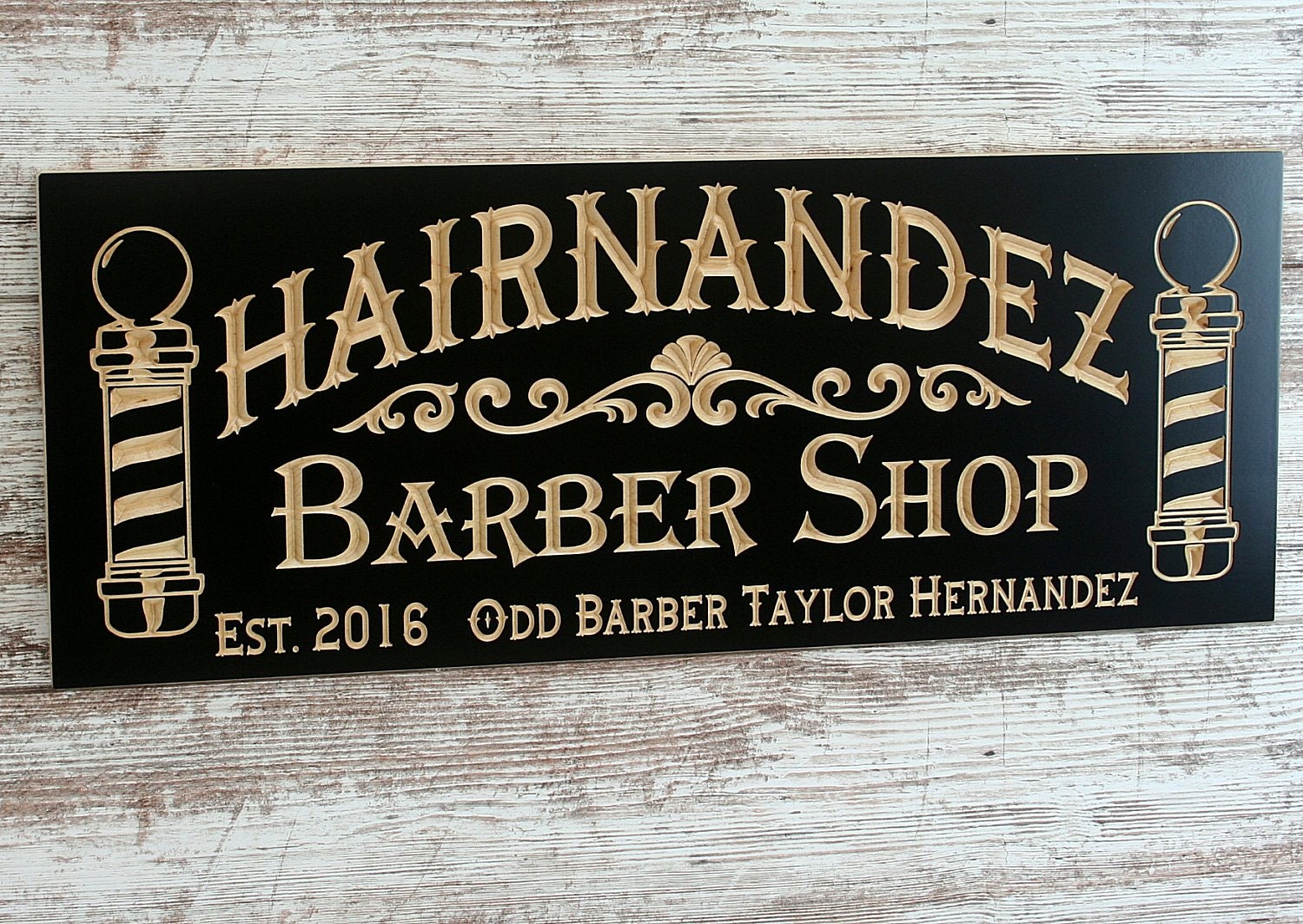 Barber Shop Sign Barber Gifts Custom Business Sign - Etsy Canada