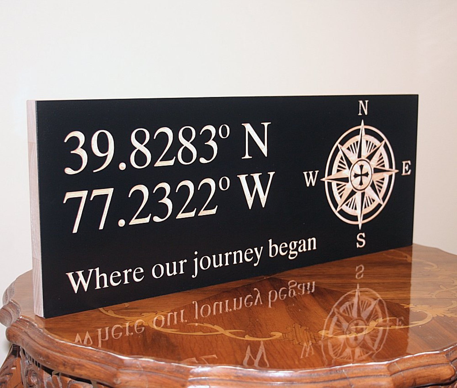 Coordinates Sign New Home Gift House Closing Gift Family Last - Etsy