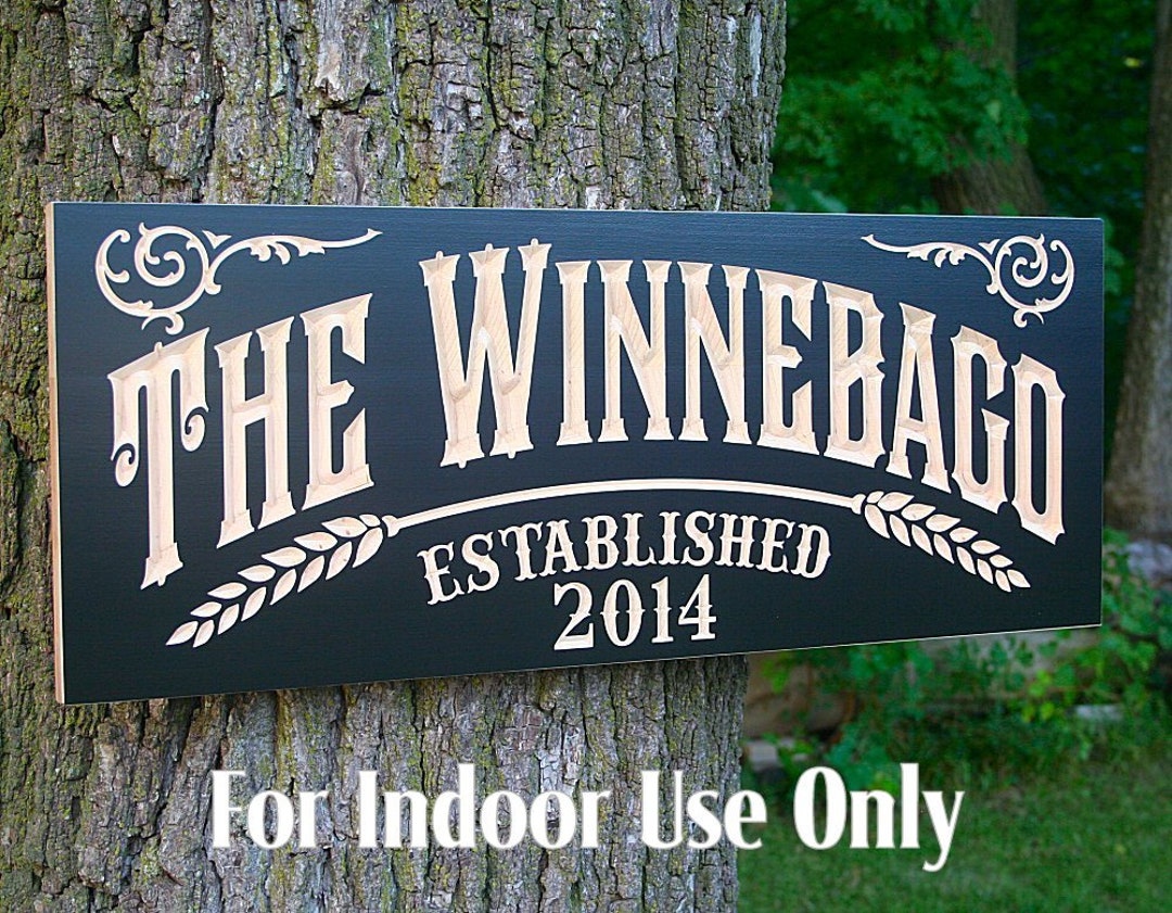 Rustic Personalized Wood Sign: Custom Home Decor for Wine Lovers; Pub ...