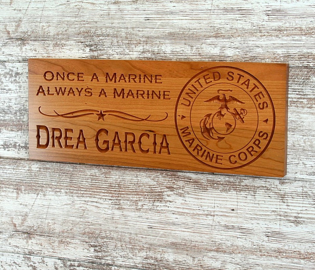 Military Sign US Army Navy USMC Sign Custom Sign Personalized Wood Sign ...