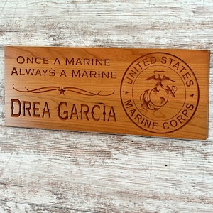 Military Sign US Army Navy USMC Sign Custom Sign Personalized Wood Sign ...