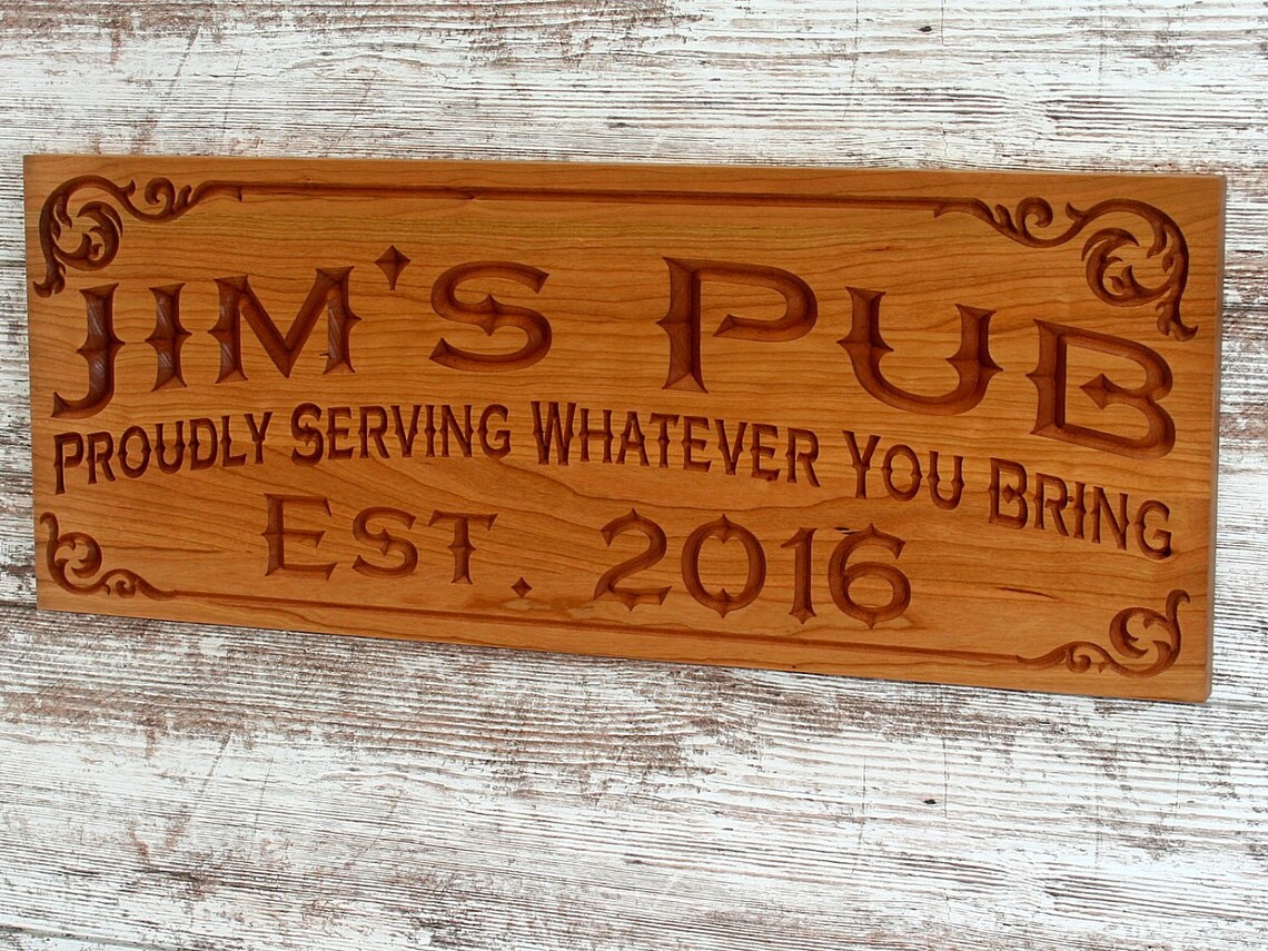 Craft Beer Sign Custom Bar Signs Personalized Pub Sign Guy Gift Custom ...