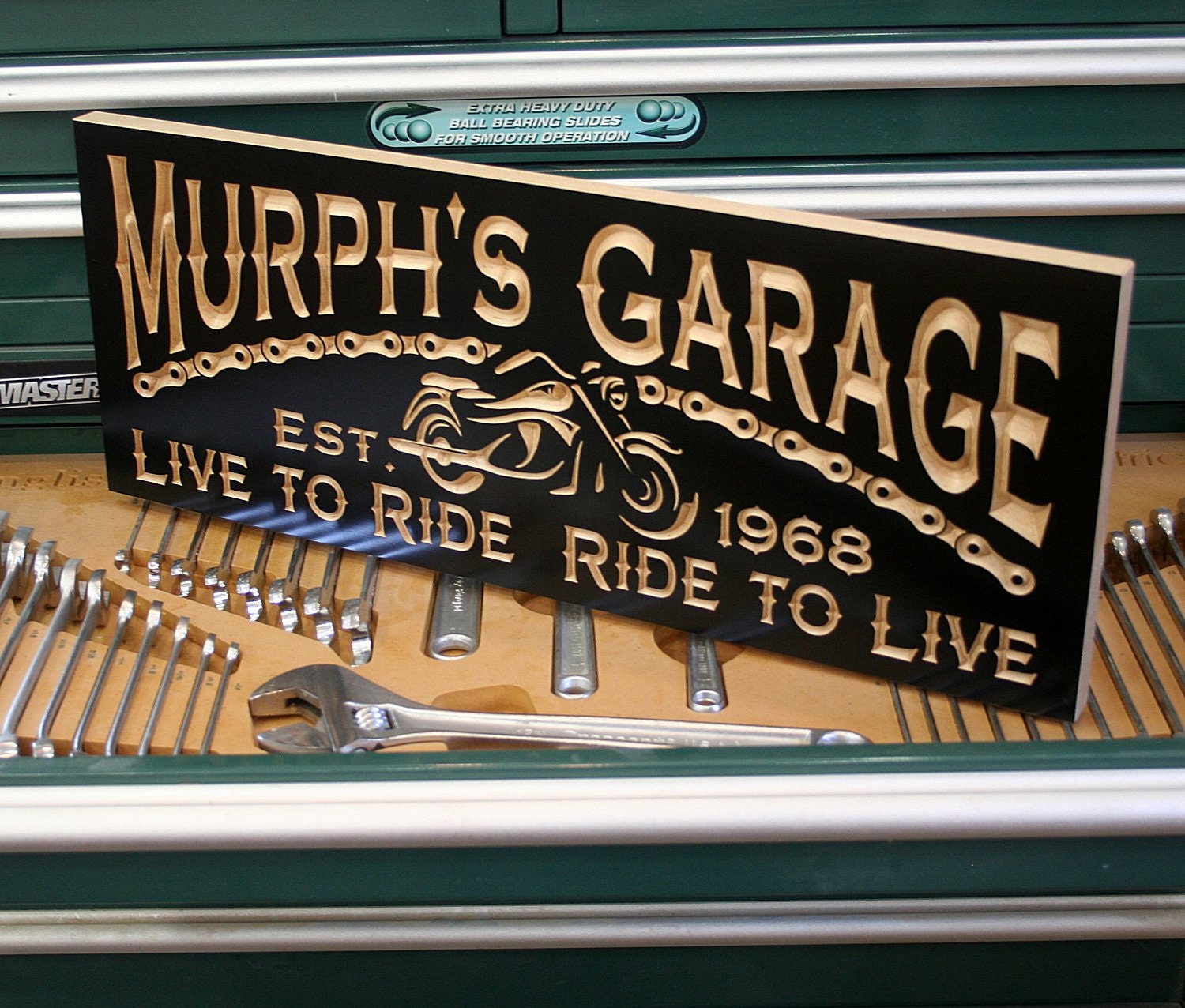 Biker Sign Home Pub Sign Groomsman Gift Motorcycle Garage | Etsy