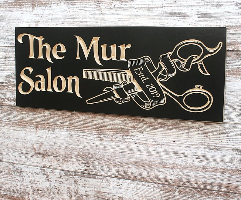 Hair Salon Sign Hair Stylist Sign Barber Shop Sign Custom - Etsy Sweden