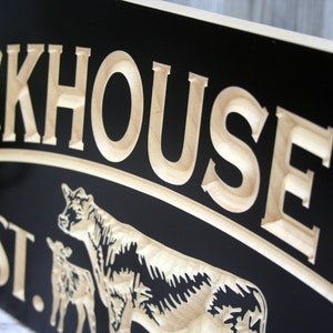 Custom Family Farm Sign With Cattle-cows Wood Last Name Ranch Sign ...