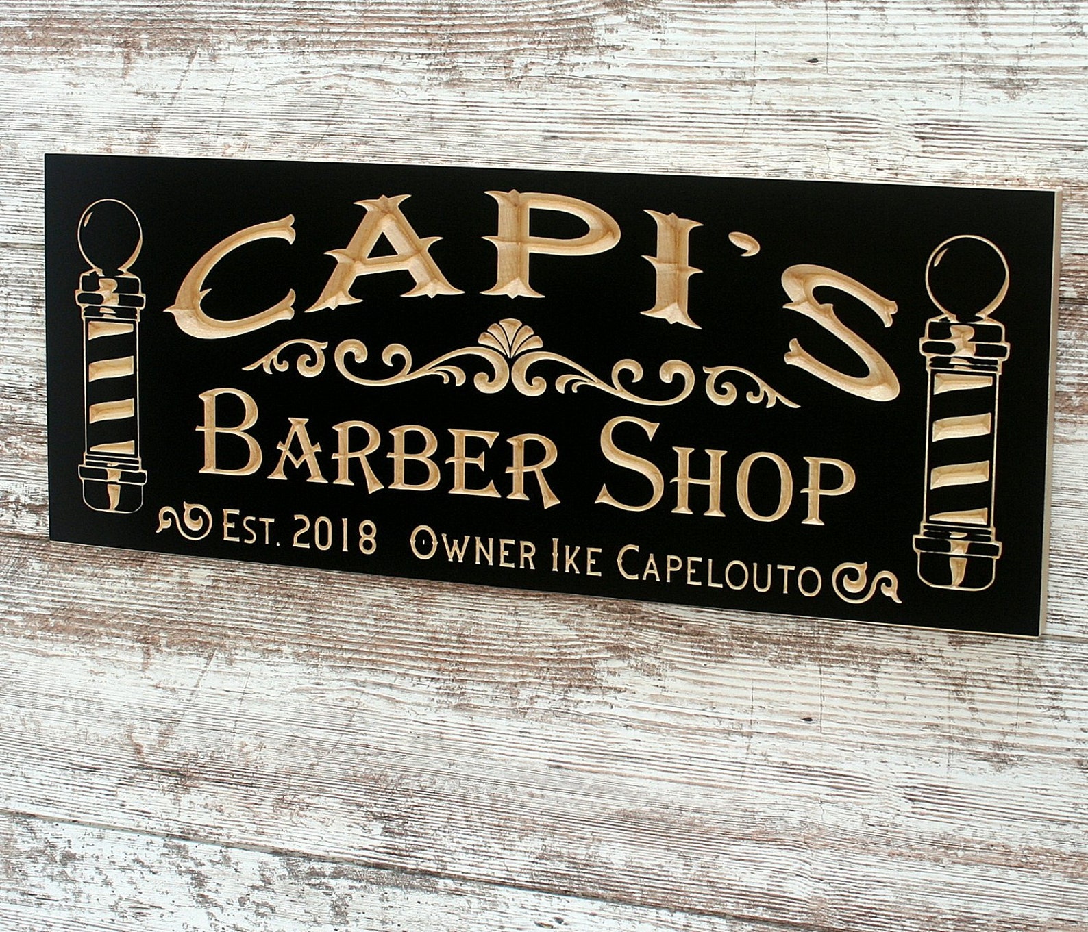 Barber Shop Sign Barber Gifts Custom Business Sign - Etsy